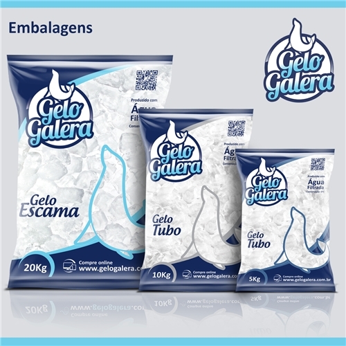 Gelo Galera | Criação de Embalagem (unidade) Para Alimentos & Bebidas