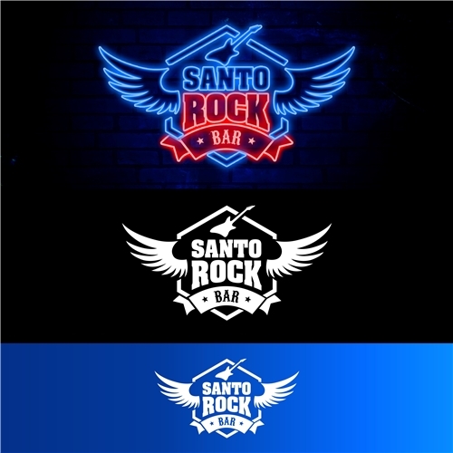 Santo Rock bar | Criação de Logo Para Alimentos & Bebidas