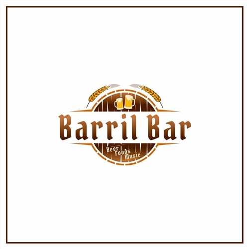 Barril Bar | Criação de Logo Para Alimentos & Bebidas