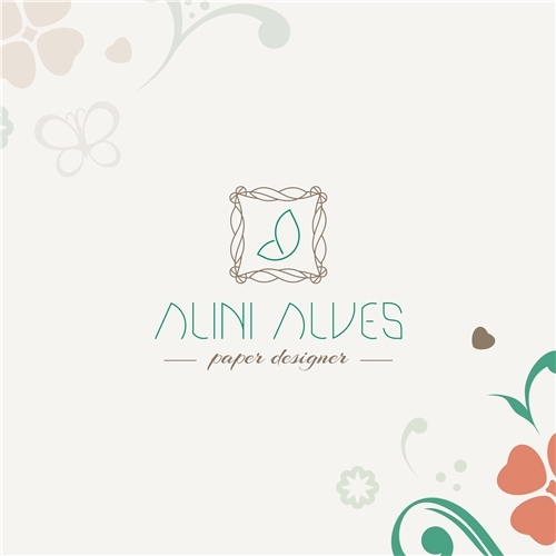 ALINI ALVES PAPER DESIGNER | Criação de Logo e Papelaria (6 itens)