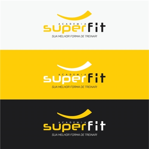 academia superfit/ melhor forma de treinar | Criação de Logo Para S...