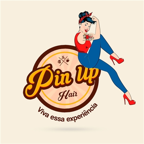 PIN UP HAIR | Criação de Logo Para Beleza