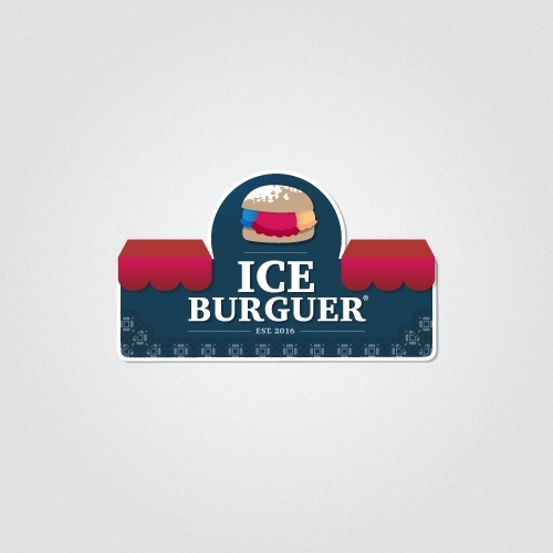 ICE BURGUER | Criação de Logo Para Alimentos & Bebidas