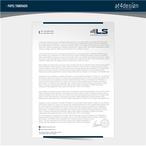 4LS | Criação de Logo e Papelaria (6 itens) Para Outros