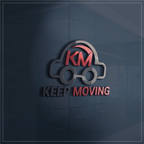 KM- "Keep Mooving" | Criação de Logo Para Automotivo