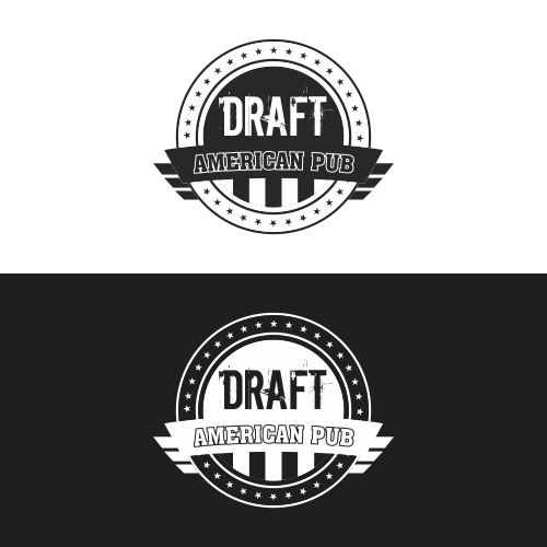 Draft American Pub | Criação de Logo Para Alimentos & Bebidas