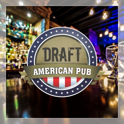 Draft American Pub | Criação de Logo Para Alimentos & Bebidas