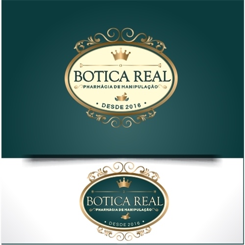 Botica Real - Farmácia de manipulacao | Criação de Logo Para Saúde...
