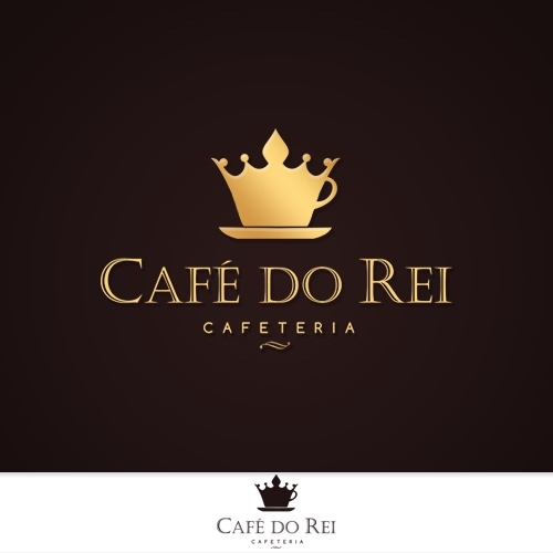 CAFÉ DO REI - CAFETERIA | Criação de Logo Para Alimentos & Bebidas