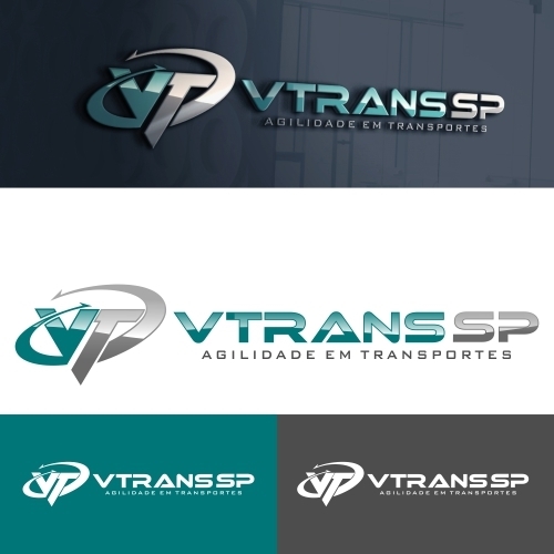 VTRANS SP | Criação de Logo Para Logística, Entrega & Armazenamento