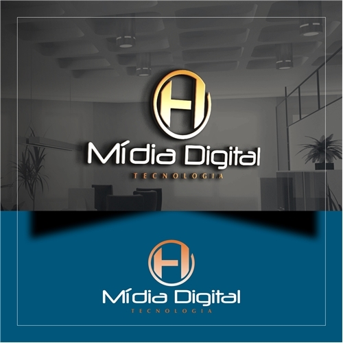 H - Mídia Digital e Informática | Criação de Logo e Papelaria (6 it...
