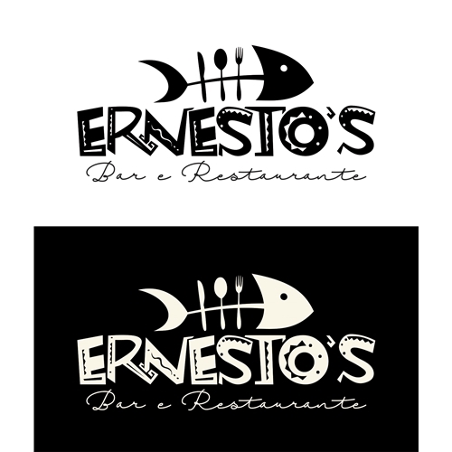 Bar e restaurante do Ernesto | Criação de Logo Para Alimentos & Beb...
