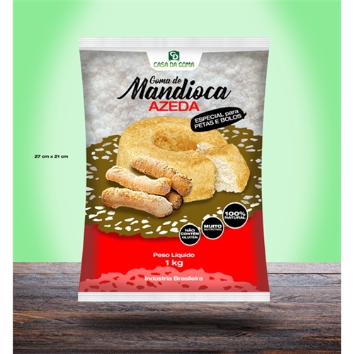 GOMA DE MANDIOCA AZEDA / PARA TAPIOCA / FRESCA / FARINHA DE GOMA