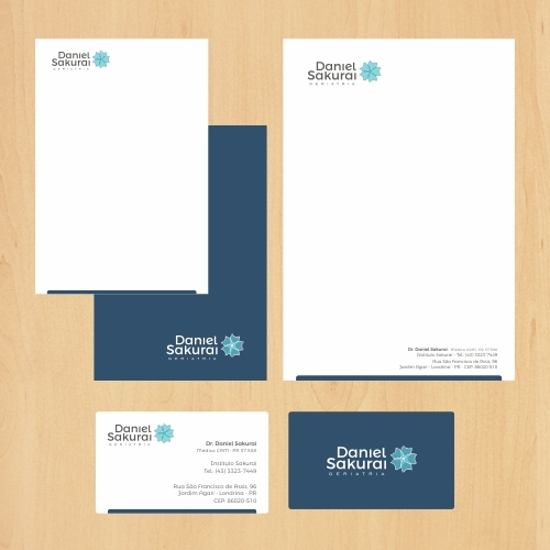 Daniel Sakurai - Geriatria | Criação de Logo e Papelaria (6 itens)...