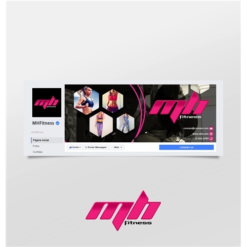 MHFITNESS | Criação de Capa para Facebook Para Roupas, Jóias & aces...