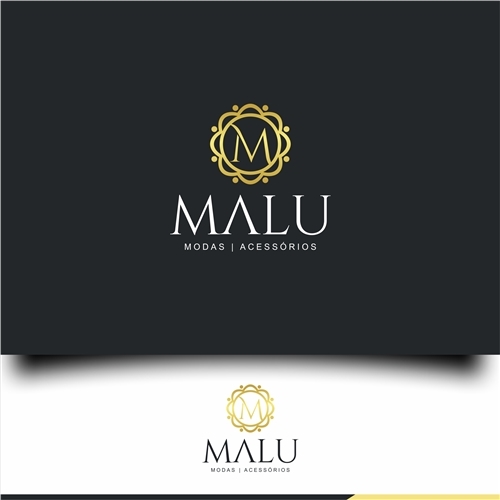 Malu Name Logo Malu Modas E Acessórios | Criação De Logo Para