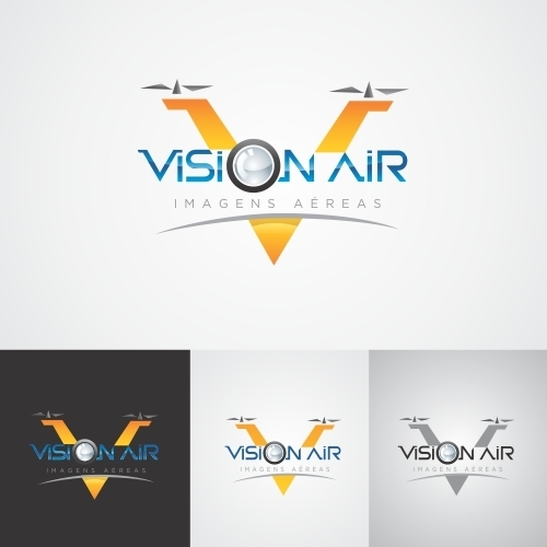 Vision Air Imagens Aéreas | Criação de Logo e Papelaria (6 itens)