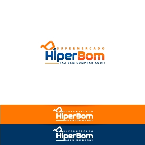 Supermercado HiperBom | Criação de Logo Para Alimentos & Bebidas