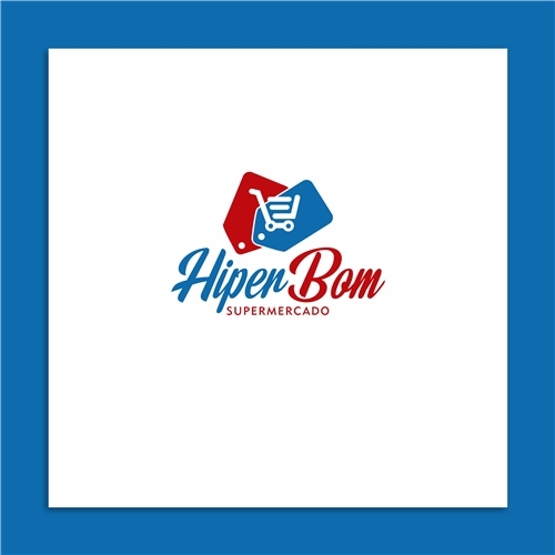 Supermercado HiperBom | Criação de Logo Para Alimentos & Bebidas