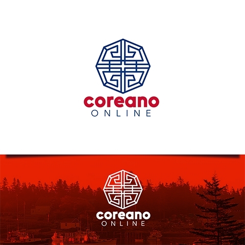 Coreano Online | Criação de Logo Para Educação & Cursos