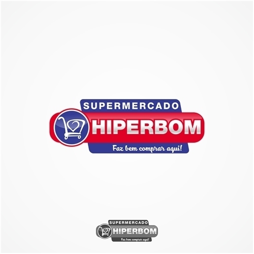 Supermercado HiperBom | Criação de Logo Para Alimentos & Bebidas