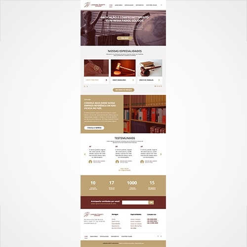 JANAINE ZANOTTI ADVOCACIA | Criação de Layout Web-Design Para Advoc...