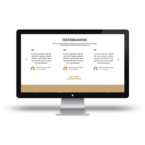 JANAINE ZANOTTI ADVOCACIA | Criação de Layout Web-Design Para Advoc...