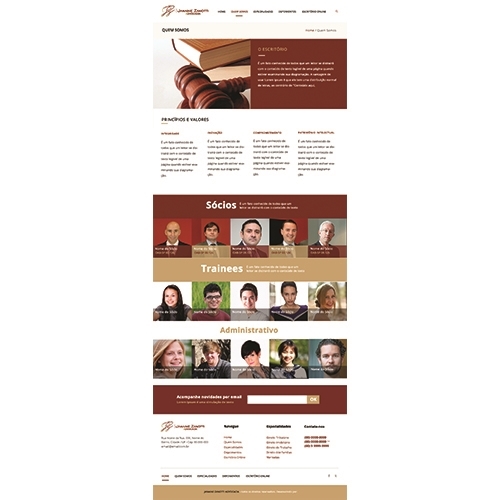 JANAINE ZANOTTI ADVOCACIA | Criação de Layout Web-Design Para Advoc...