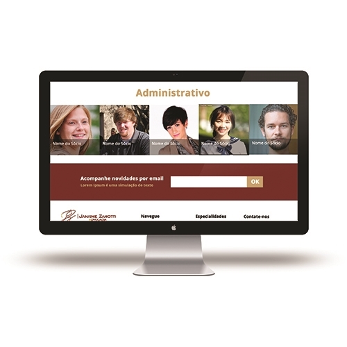 JANAINE ZANOTTI ADVOCACIA | Criação de Layout Web-Design Para Advoc...