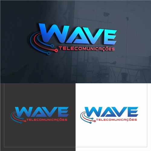 WAVE TELECOMUNICAÇÕES | Criação de Logo Para Computador & Internet