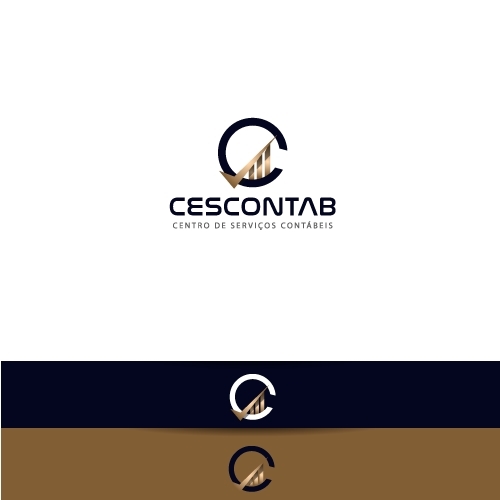 Cescontab Centro de Serviços Contábeis | Criação de Logo Para Conta...