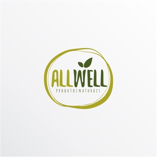 ALLWELL | Criação de Logo Para Saúde & Nutrição