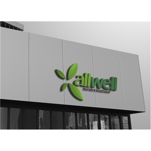 ALLWELL | Criação de Logo Para Saúde & Nutrição