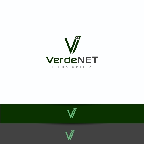 VerdeNET Fibra Óptica | Criação de Logo Para Computador & Internet