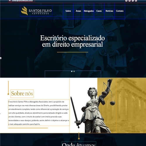 Santos Filho Advogados | Criação de Layout Web-Design Para Advocaci...