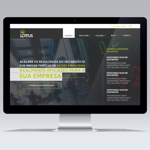 Lottus Gestão & Estratégia Empresarial | Criação de Layout Web-Desi...
