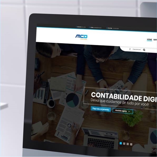 MCD CONTABIL | Criação de Layout Web-Design Para Contabilidade & Fi...