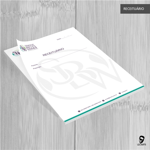 Dra. Simone Breves Wimmer | Criação de Papelaria (6 itens) Para Beleza