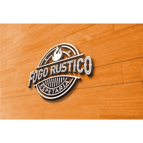 FOGO RUSTICO | Criação de Logo Para Alimentos & Bebidas