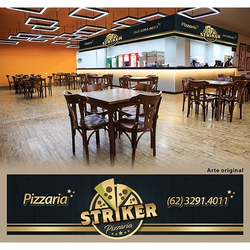 Striker Pizzaria | Criação de Fachada Para Alimentos & Bebidas