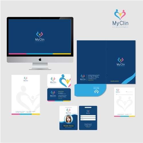 MyClin - Slogan: A Clínica da Família | Criação de Logo e Papelaria...