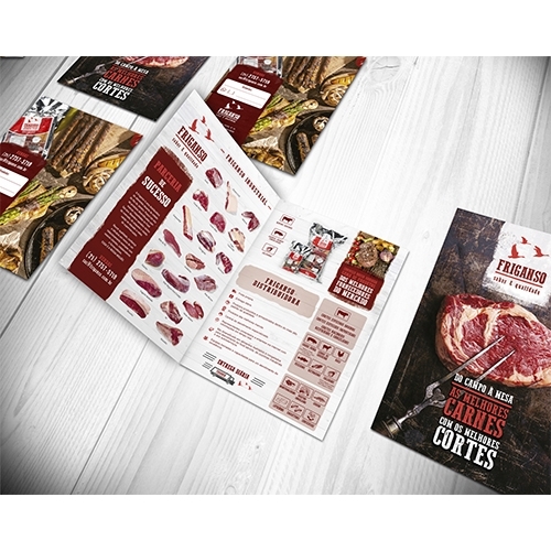 Friganso | Criação de Folder Para Alimentos & Bebidas