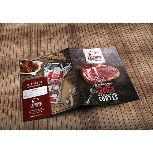 Friganso | Criação de Folder Para Alimentos & Bebidas