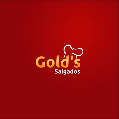 Gold's Salgados | Criação de Logo Para Alimentos & Bebidas