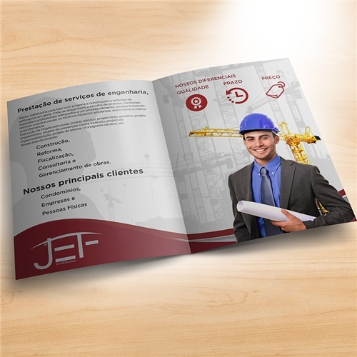 JEF Engenharia | Criação de Folder Para Construção & Engenharia