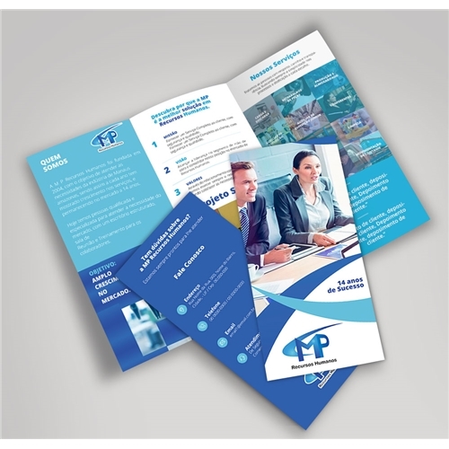 M P Recursos Humanos | Criação de Folder (até 8 paginas) Para Con...