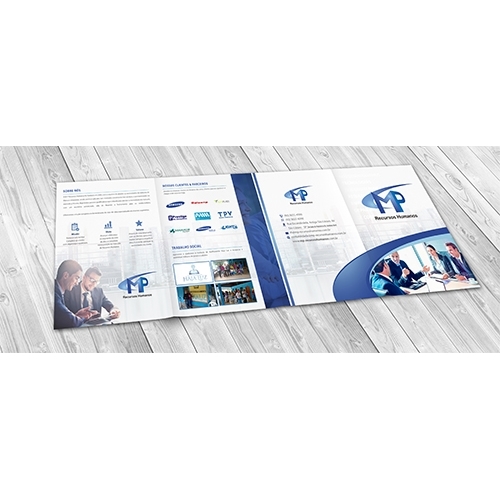 M P Recursos Humanos | Criação de Folder (até 8 paginas) Para Con...