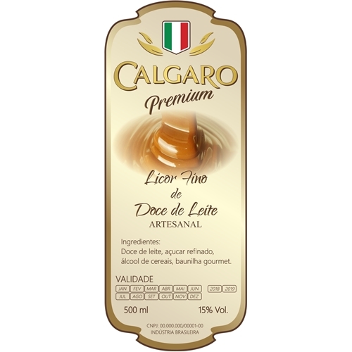 Licor de Doce de Leite | Criação de Layout de Rótulo Para Alimentos...