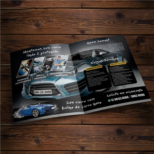 Lumine Car Estética Automotiva | Criação de Folder Para Automotivo