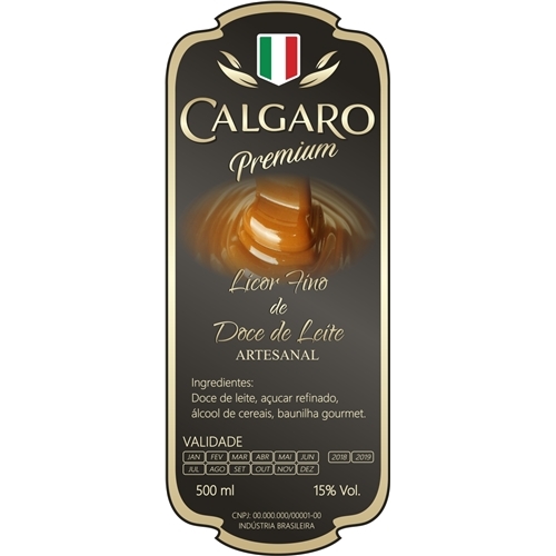 Licor de Doce de Leite | Criação de Layout de Rótulo Para Alimentos...